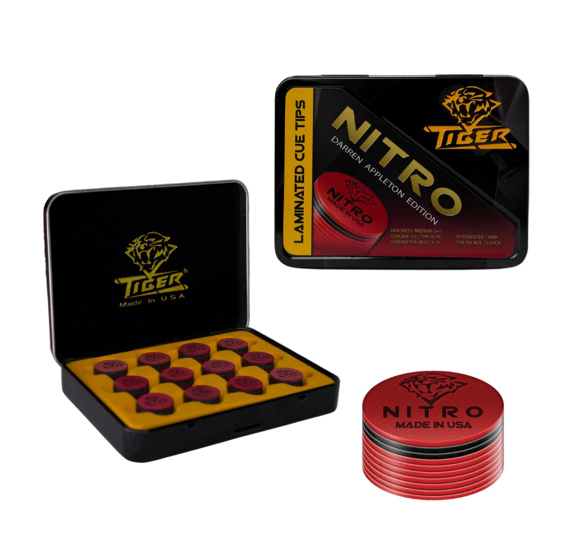 Tiger Nitro Laminated Tip – Nick Varner Cues & Cases