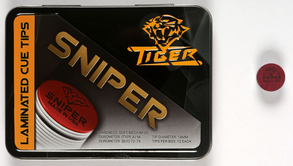 Tiger Sniper Laminated Cue Tip – Nick Varner Cues & Cases